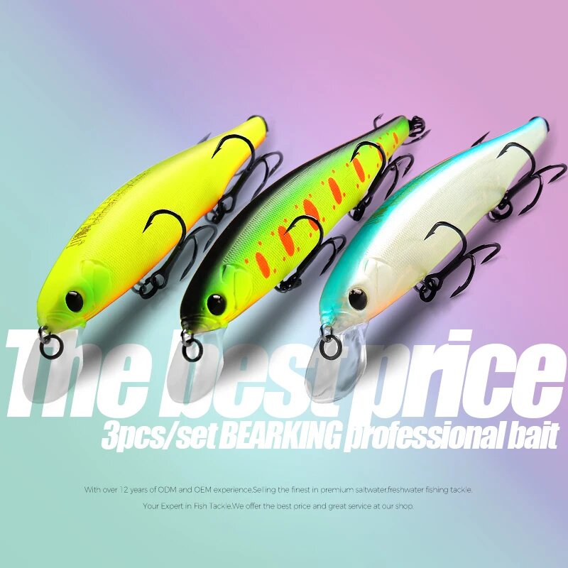 BEARKING блесна воблер 3 шт. Set.K