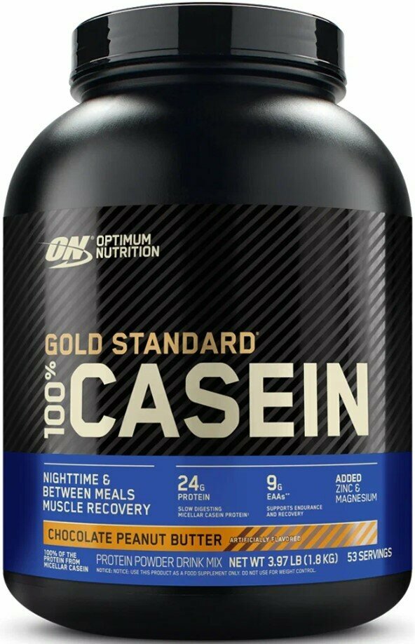 Optimum Nutrition Casein Protein 4lb (Chocolate Peanut Butter)