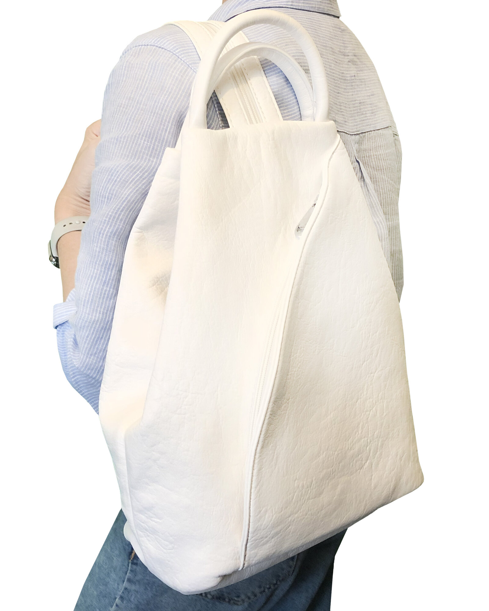 Рюкзак городской белый, для вуза, А4