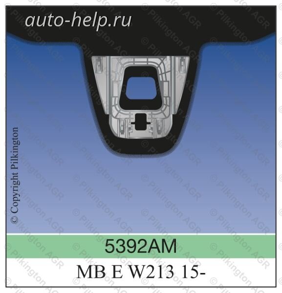 FYG MERCEDES Лобовое ДД VIN Молдинг