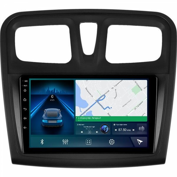 Магнитола CRS-300 Рено Логан 2, Сандеро 2, Renault Logan, Sandero STEPWAY 2014-2022 - Android 13 - Процессор 8 ядер - Память 4+64Gb - Carplay - DSP 36 полос - 4G(Sim)