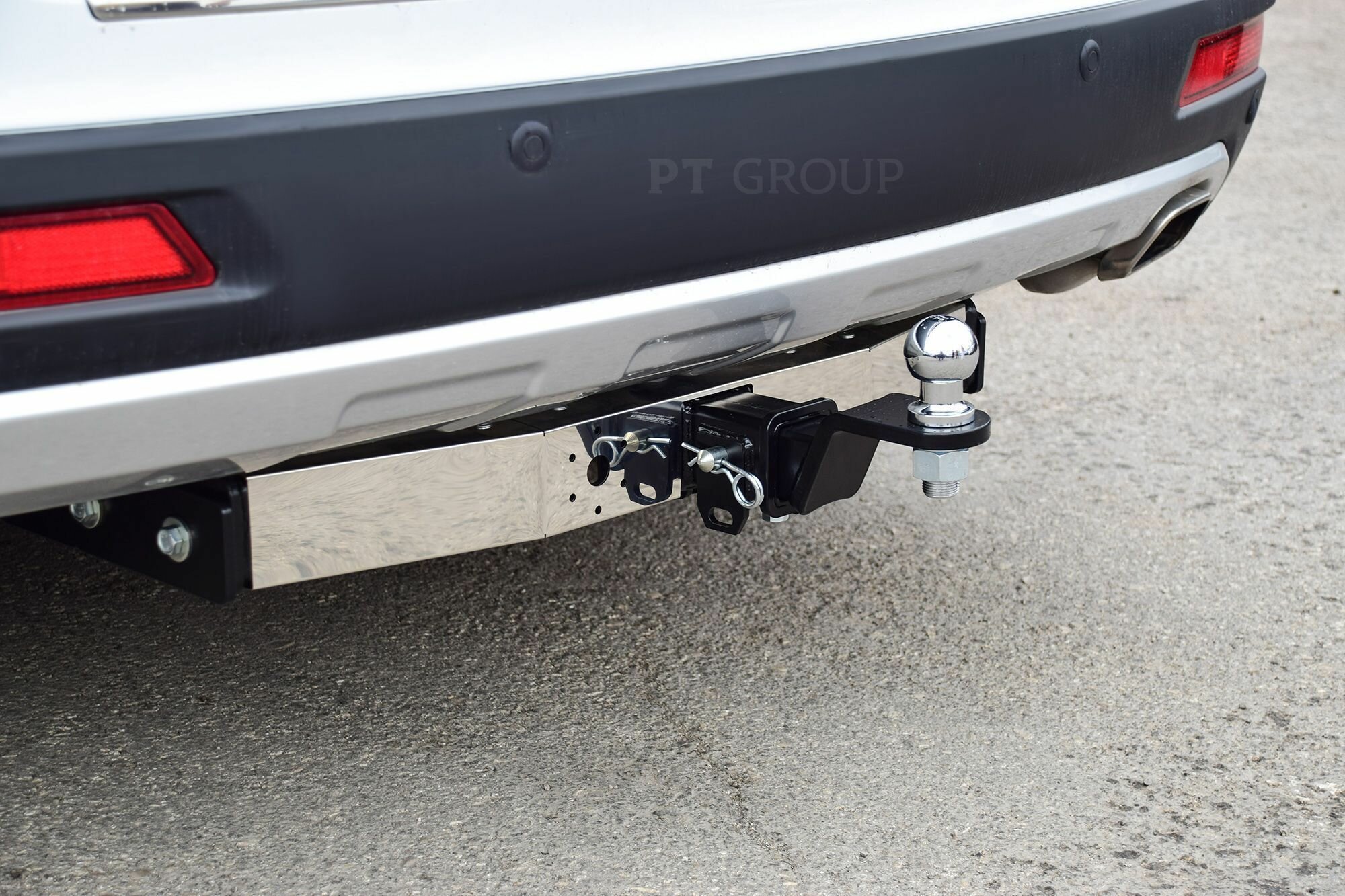Фаркоп PT GROUP /съемный квадрат/ С нержавеющей Накладкой для HAVAL M6/HAVALH6 2014-(паспорт и сертификат в комплекте)(без электрики) арт. HMS-21-991124.00