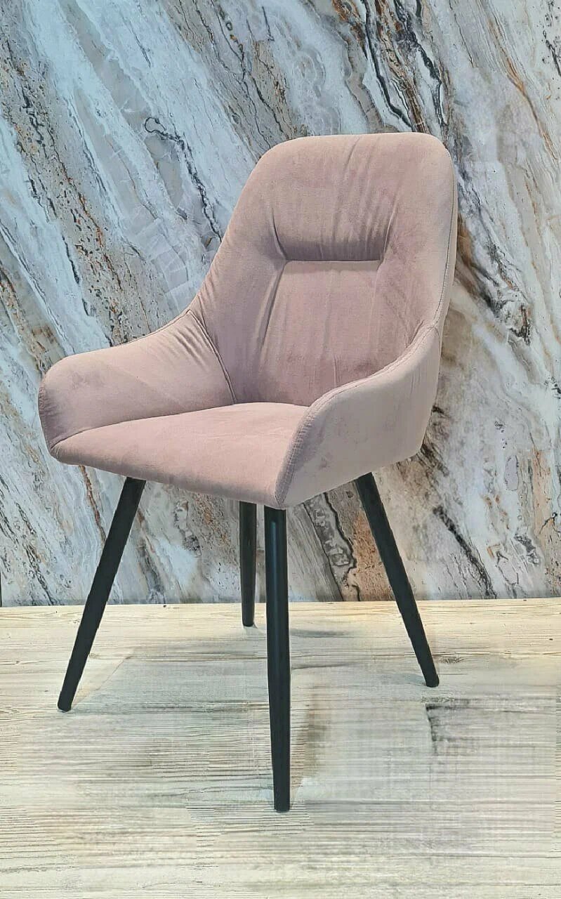 Стул арском Марвин велюр цвет пудровый 2 шт