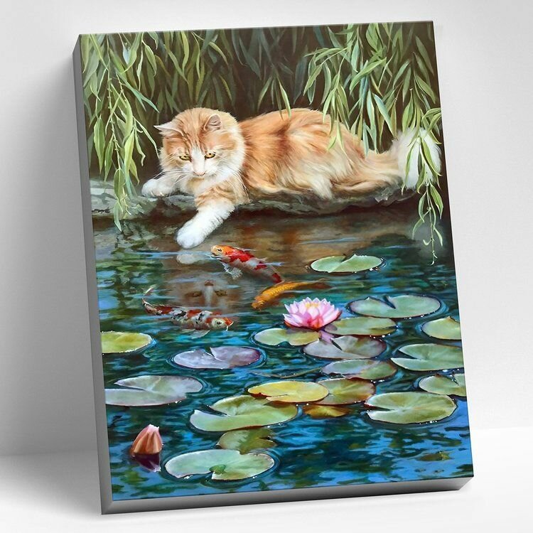 Картина по номерам 40*50 "Ловись, рыбка"