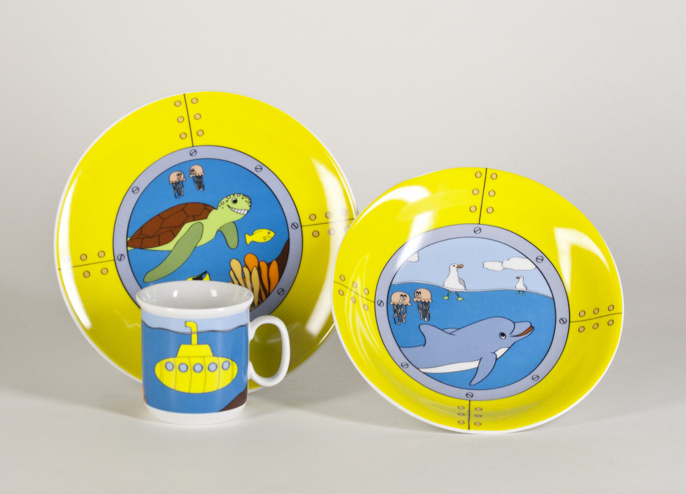 Детский набор 3 предмета " CAIRO", декор "Черепаха"