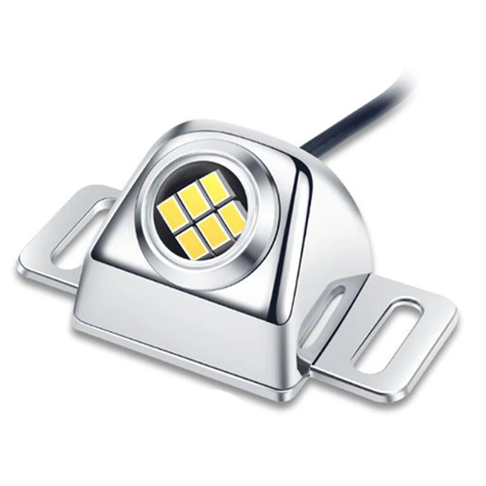 Автомобильный фонарь заднего хода, резервный задний фонарь, автоматический фонарь заднего хода, светодиодная лампа для парковки грузовика, водонепроницаемый мини-дополнительный фонарь 12/24 В Silver