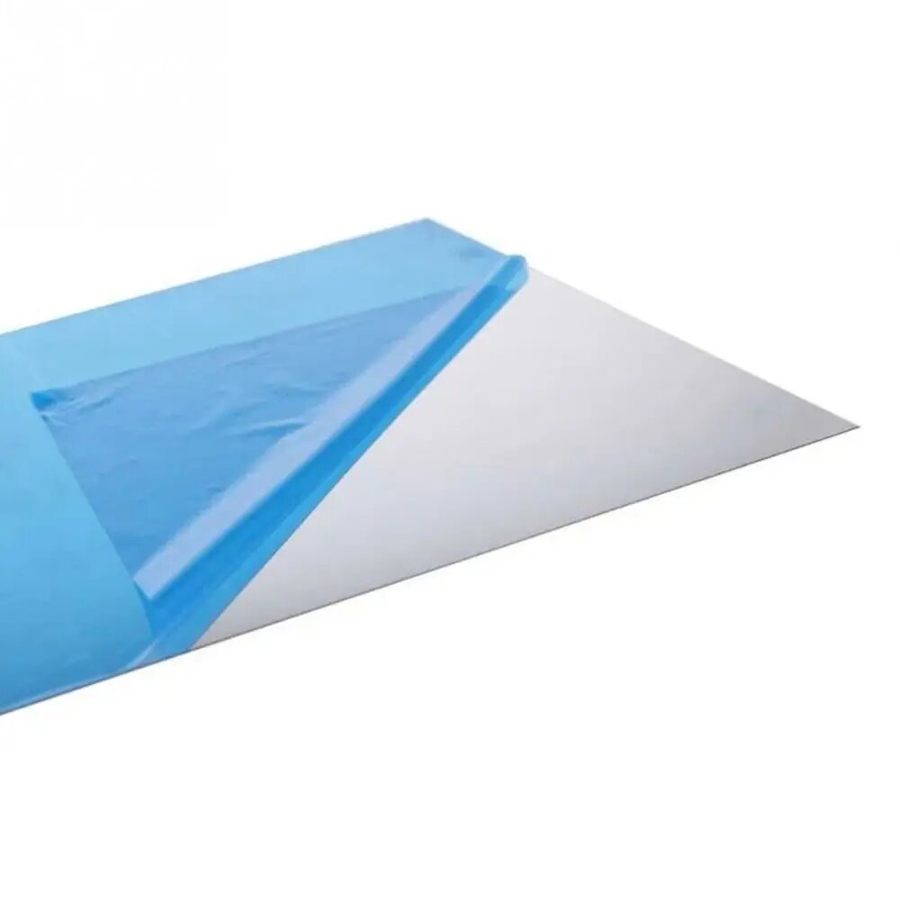 Гибкие зеркальные листы из ПЭТ, набор Голубой, 50x200cm-1pc 0.1mm