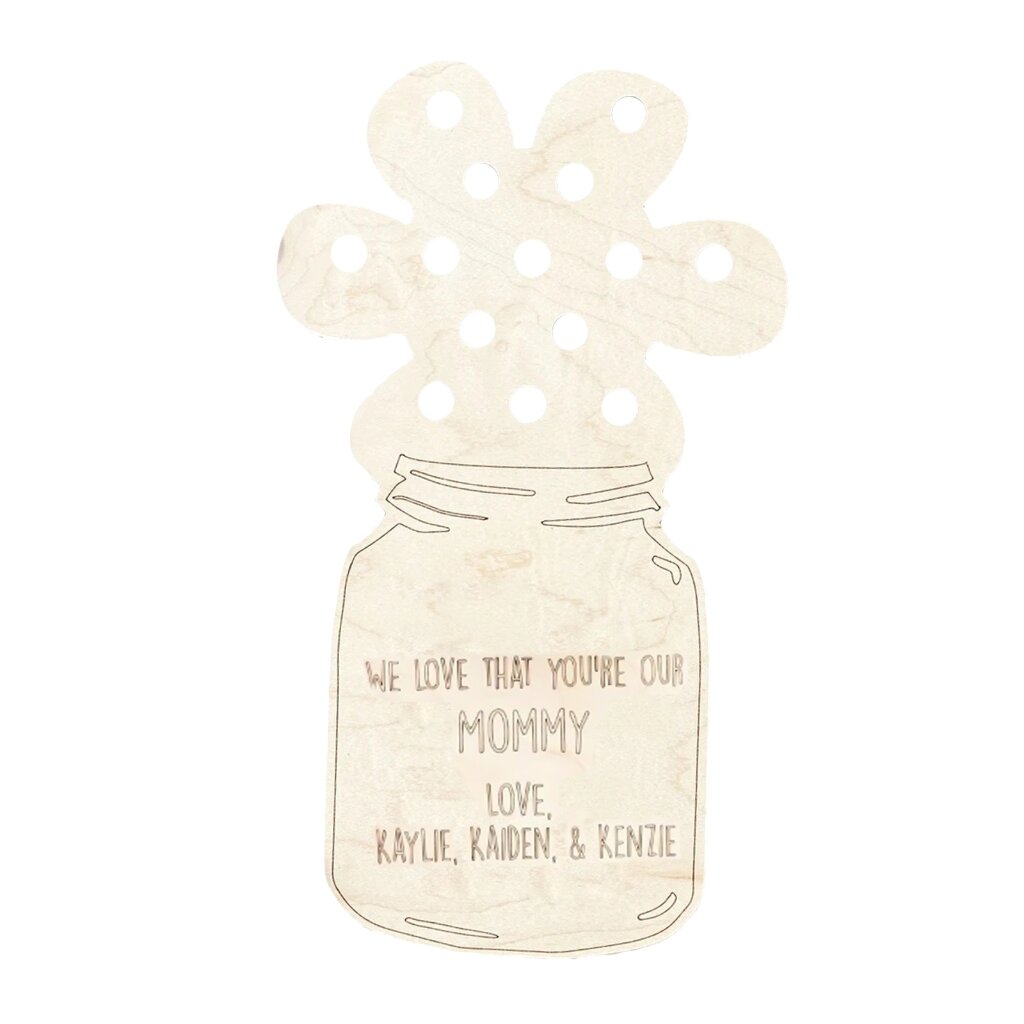 День матери, ручной выбор, держатель для цветов, букет, сделай сам, ремесло, деревянная стойка, украшения мамы из дома детей