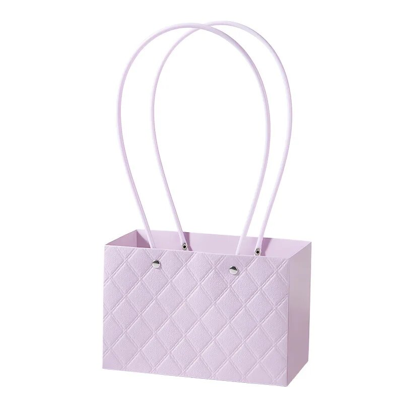 Сиреневая подарочная сумка для цветов Purple