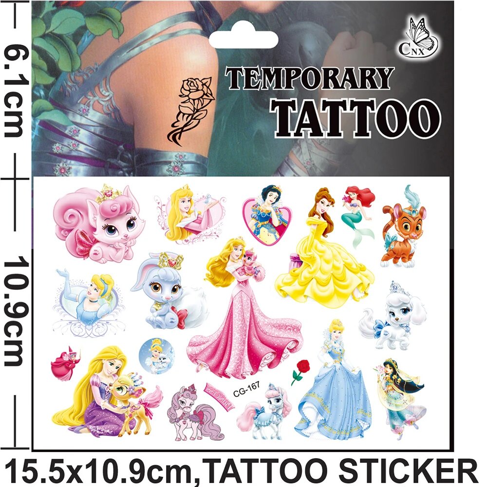 Временные татуировки Disney Princess, Style5