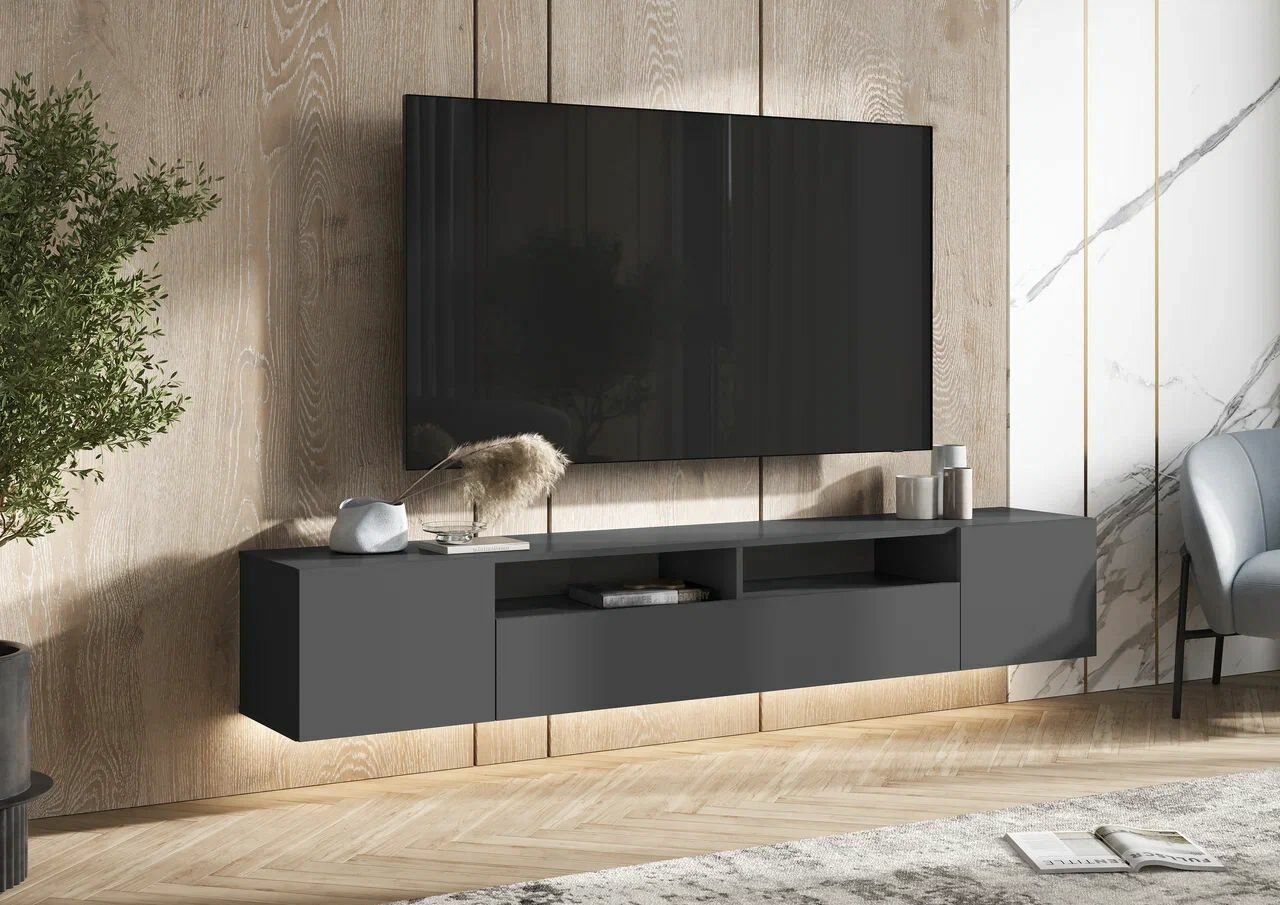 Тумба под ТВ Сити (Графит)