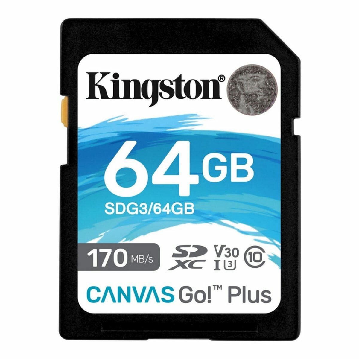 Карта памяти SDXC Kingston Canvas Go! Plus 64Gb, UHS-I U3 A2 V30 (SDG3, 64Gb)