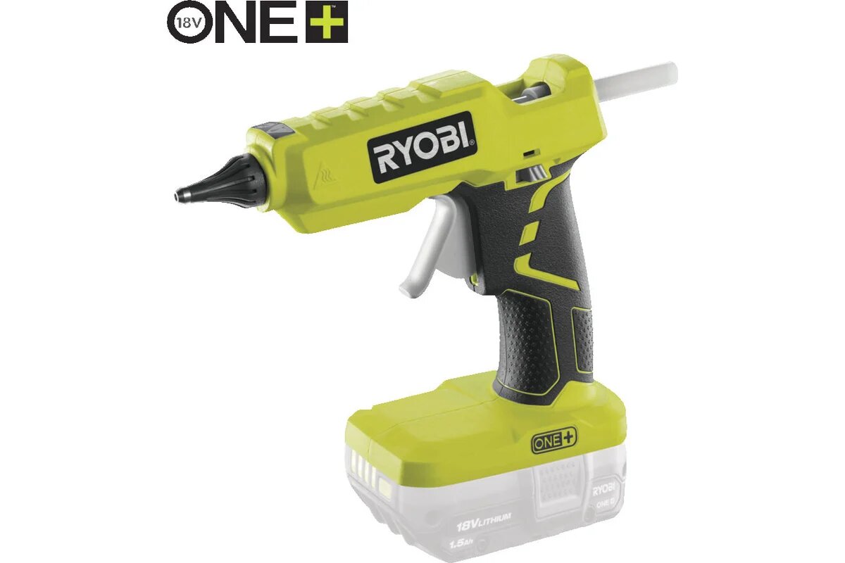 Ryobi ONE+ клеевой пистолет R18GLU-0 без аккумулятора в комплекте 5133002868