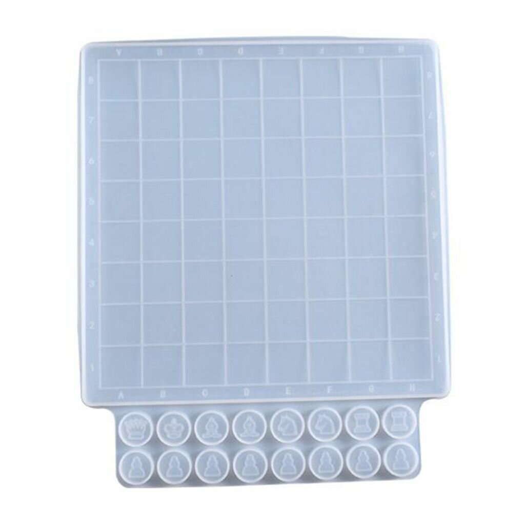 Силиконовая форма для игры в шахматы из эпоксидной смолы своими руками