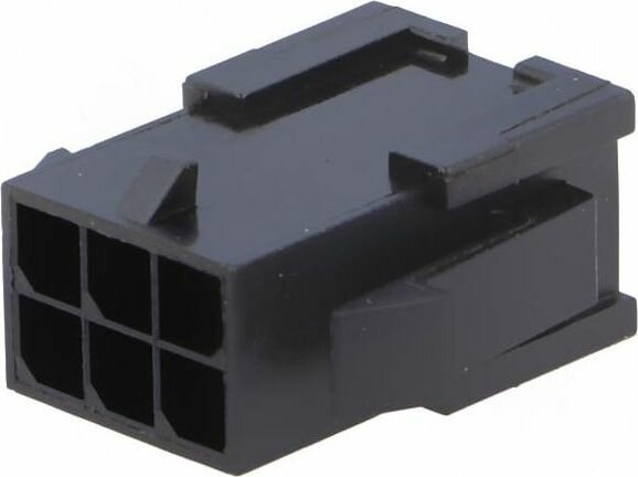 Вилка MOLEX MX-43020-0600, Вилка, провод-плата, "папа", 3мм, PIN 6, Серия Micro-Fi, 1шт