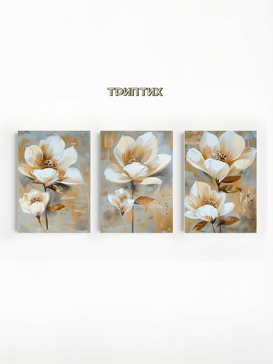 Картина на стену для интерьера от бренда Pechat Vip из категории Триптих 50х70 см.