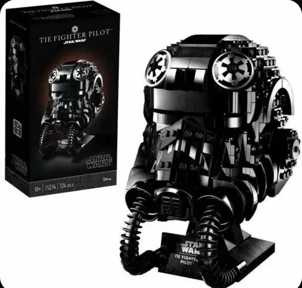 Конструктор Звездные Войны Шлем Пилота Истребителя / Star Wars / 724 детали