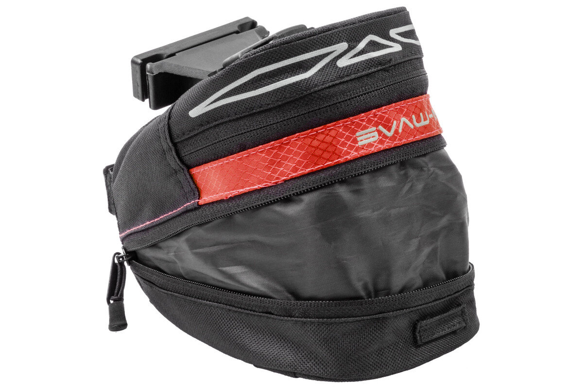 Бардачок M-Wave, крепление под седло, водонепроницаемый, черно-красный, 1.7л