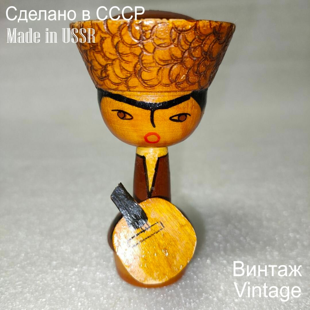 Сувенир винтажный, фигурка деревянная