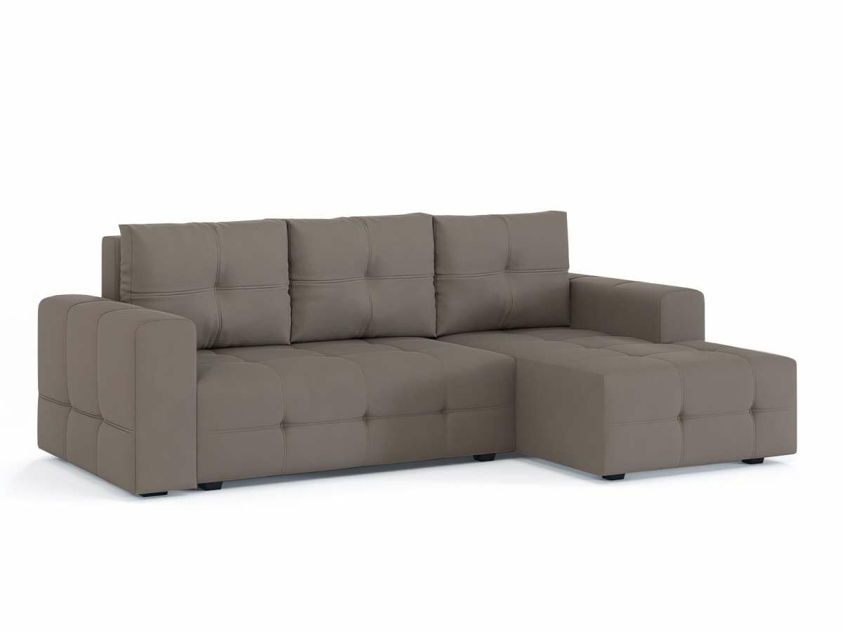 Угловой диван Прадо Велюр Зара Лайт Браун 05