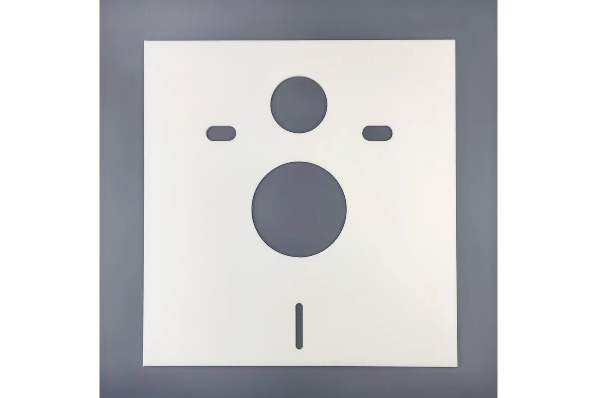 HG прокладка изолон 420x400x5 мм для подвесного унитаза или биде с отверстиями 1898961