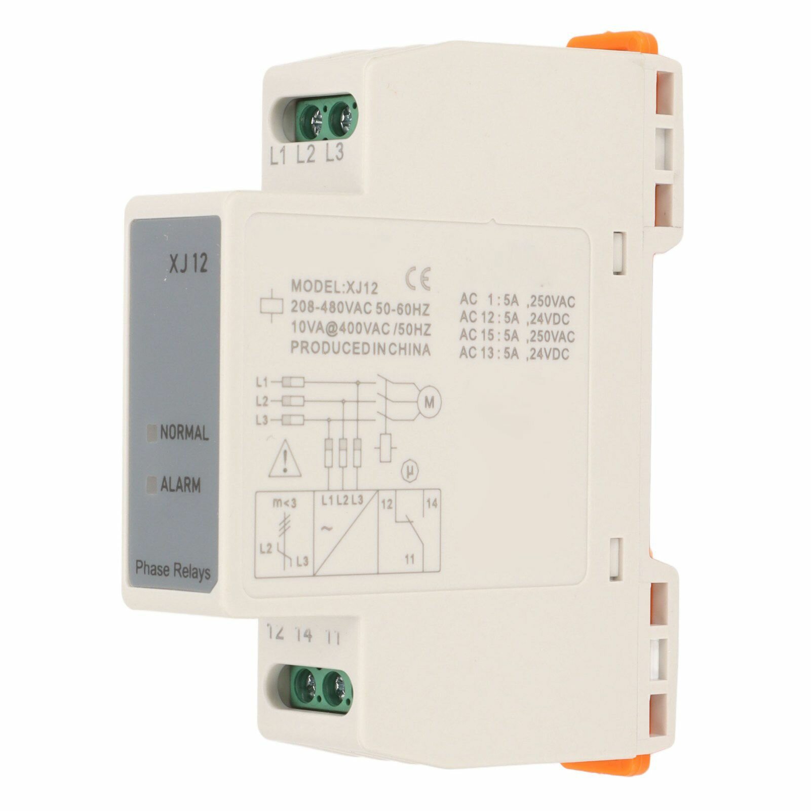 3-фазное реле последовательности, ПК, реле потери фазы, 208-480VAC