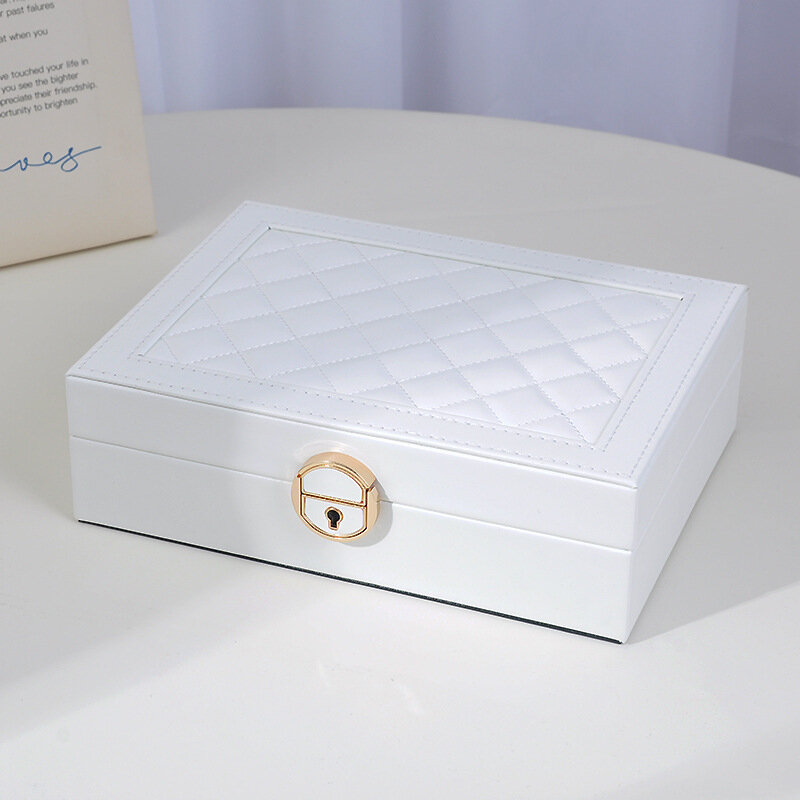 Коробка для хранения Zhuoyi Packaging, трехслойная, ромбовидный узор, 23x17x7 см