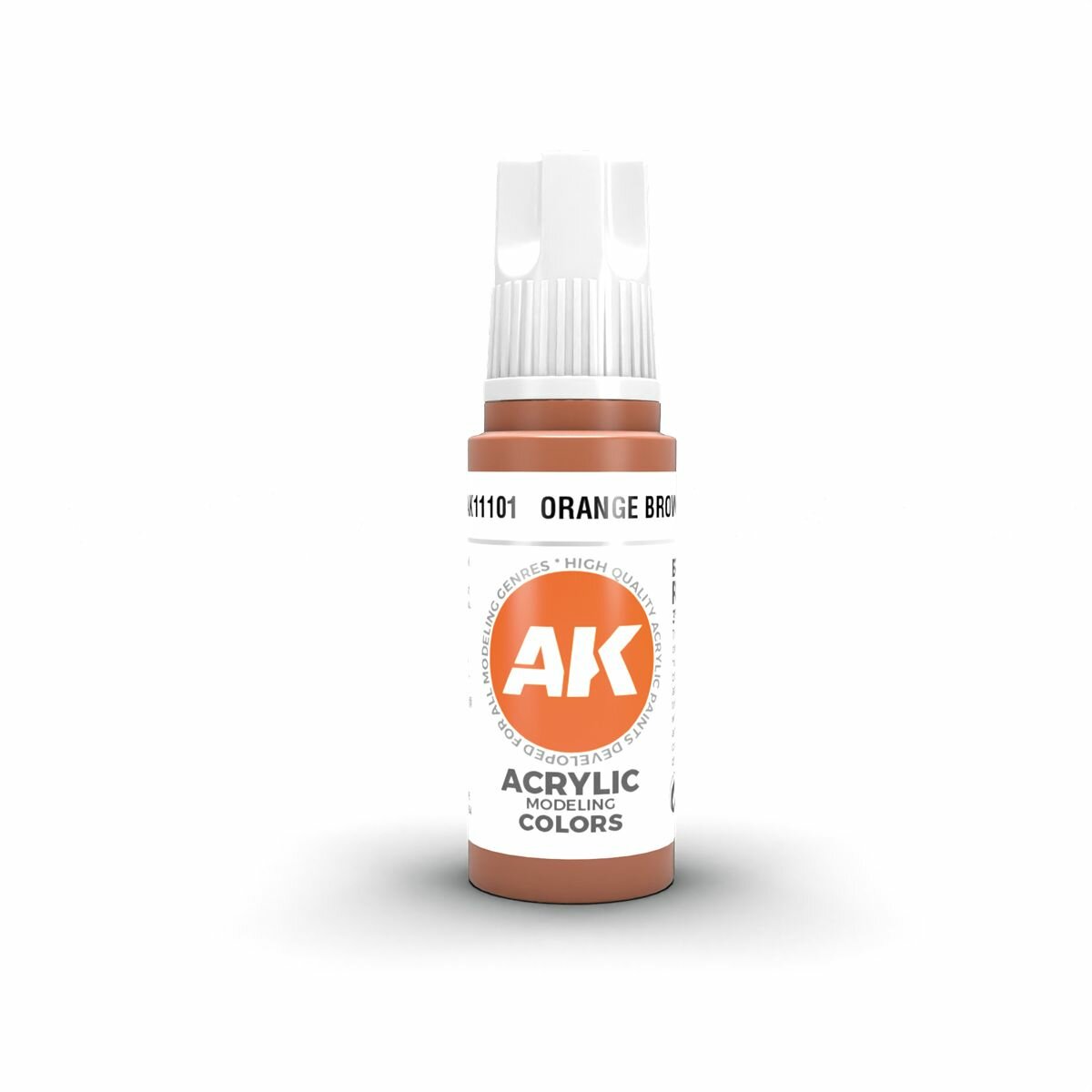 Акриловая краска AK Interactive - Orange Brown (17мл)