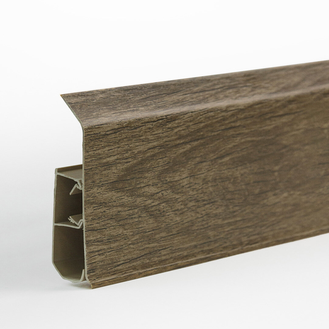 Плинтус напольный пластиковый ПВХ ройс (ROYCE) 2200x22x80 мм belerofonte 345