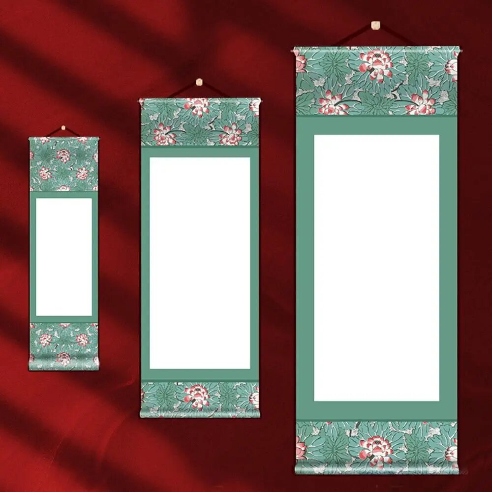 Бумага для рисования, винтажная рисовая бумага, свиток в китайском стиле, ручная работа, пустой подвесной пустой свиток, самодельные подарки, поделки