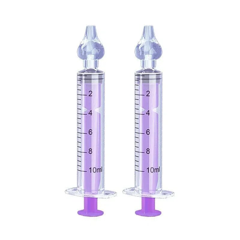 Очиститель носа для новорожденных, шайба для носа от ринита, игольная трубка, детский назальный аспиратор, очиститель, шприц для промывания носа для младенцев, детей, 10 мл