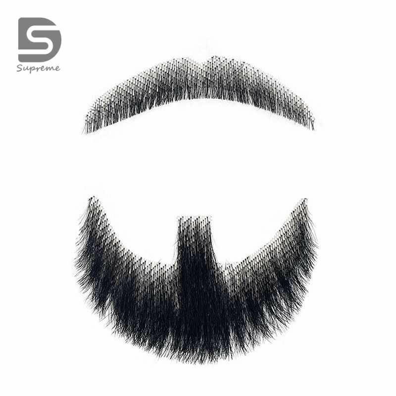 Накладные усы из натуральных волос для грима, театра и спецэффектов легкие и удобные