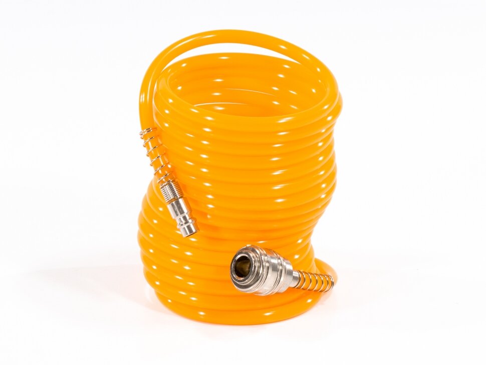 Шланг спиральный воздушный, 5 м, с быстросъемными соединениями MATRIX 57002
