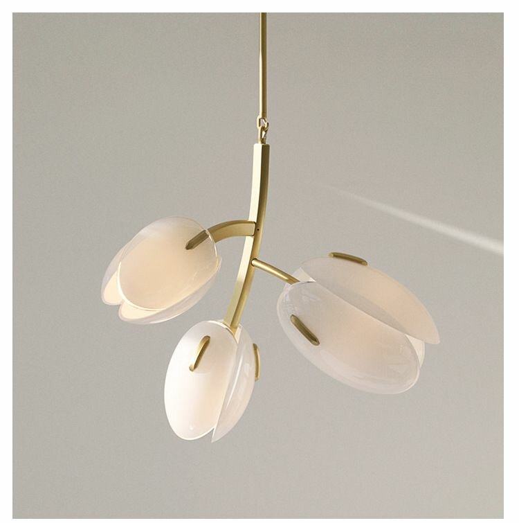 Форма лепестка ветки светодиодная люстра потолочная Подходит для гостиной, столовой, спальни, очень атмосферно