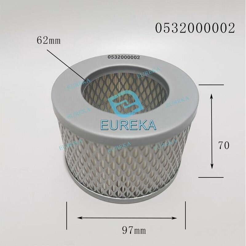 Воздушный фильтр вакуумного насоса круглый 97мм MH