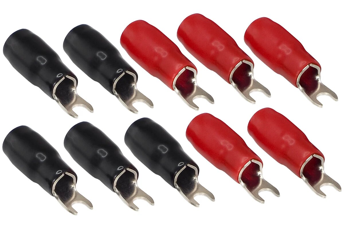 AURA клеммы вилка 4,2 мм, вход 4 AWG/20 мм2, набор 10 шт, ACN-S204/10 для соединений