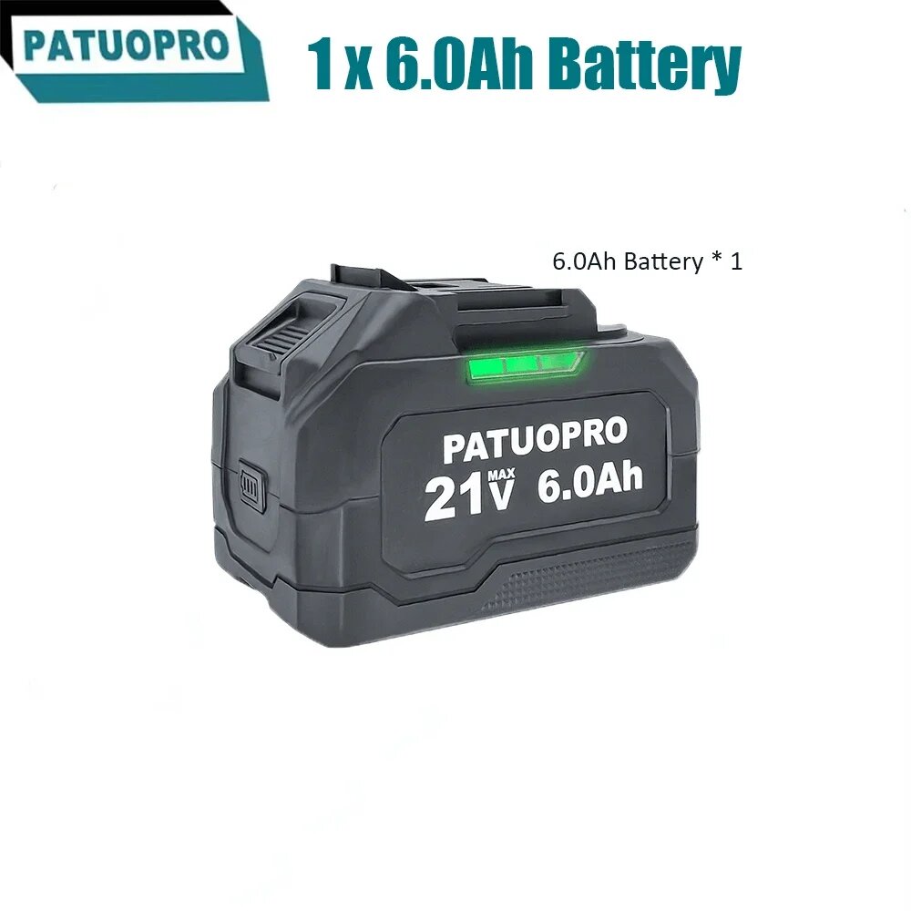 Аккумуляторная батарея PATUOPRO 2.0-6.0 Ah для Makita 18 В 1 x 6.0Ah Battery