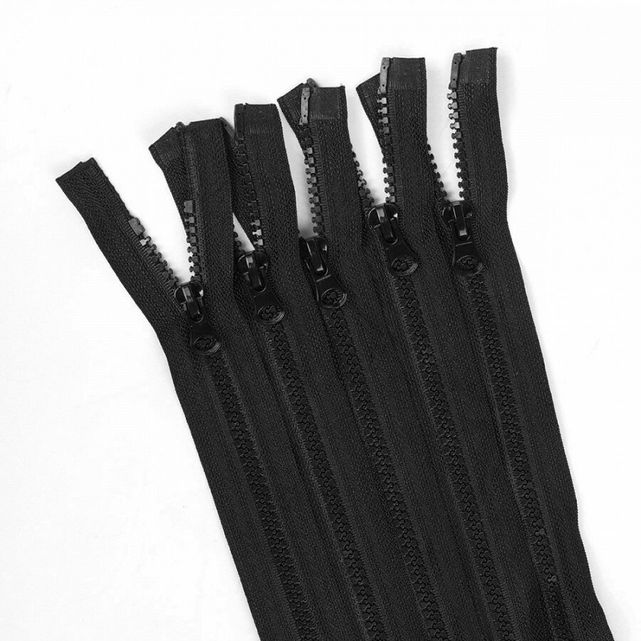 Молния MaxZipper трактор N5 2 замка, 100см, цв. F322 черный