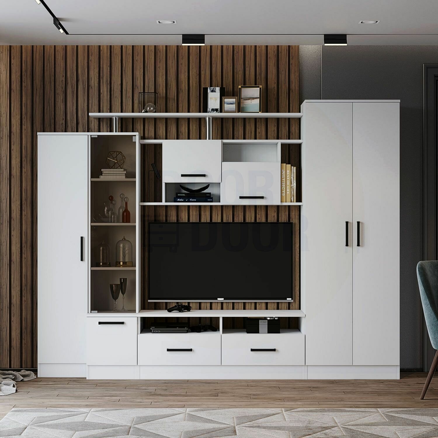 Гостиная "Евро-2", ЛДСП, венге, 77x97x77 см