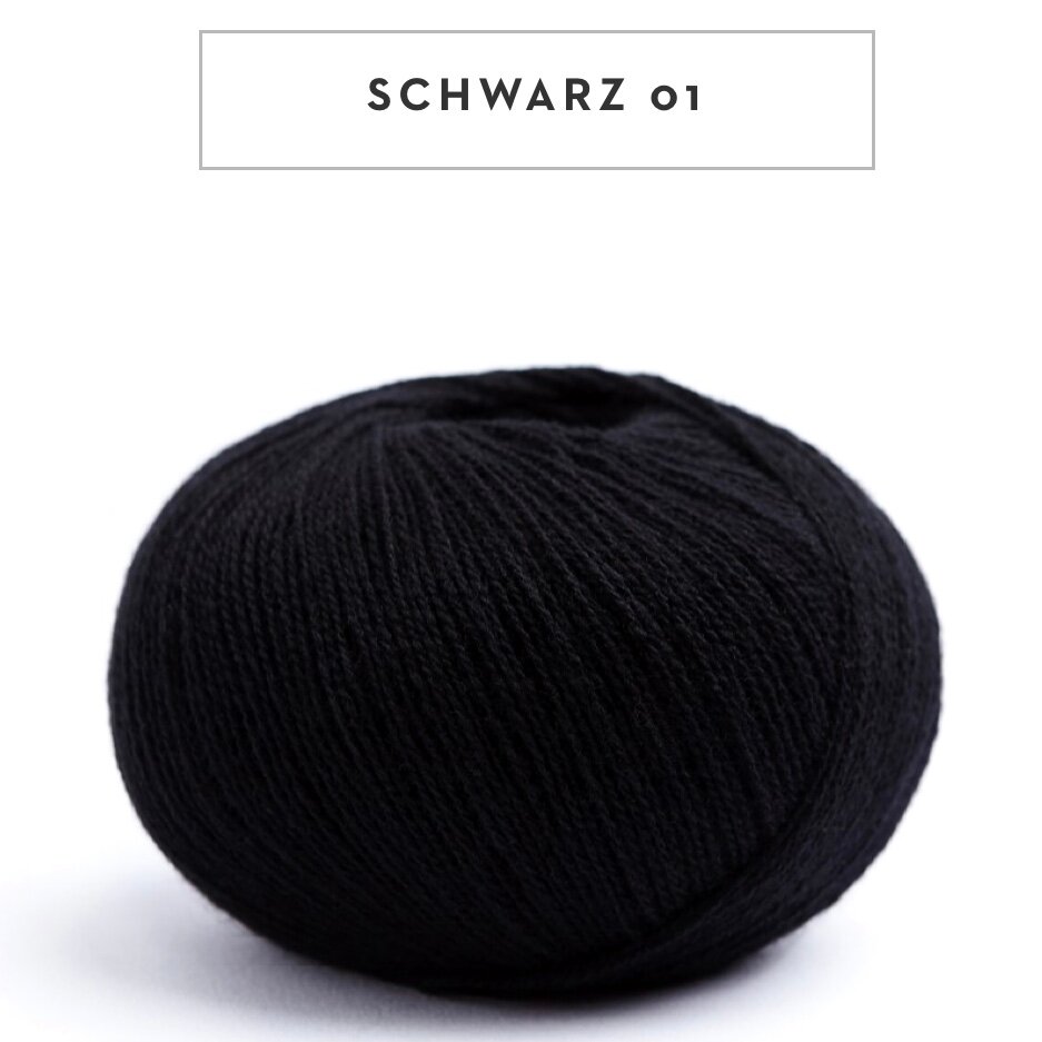 Modena /Модена/ пряжа Lamana (70% шерсть мериноса сверхлегкая, 30% кашемир), 25г/335м (01, schwarz, черный)