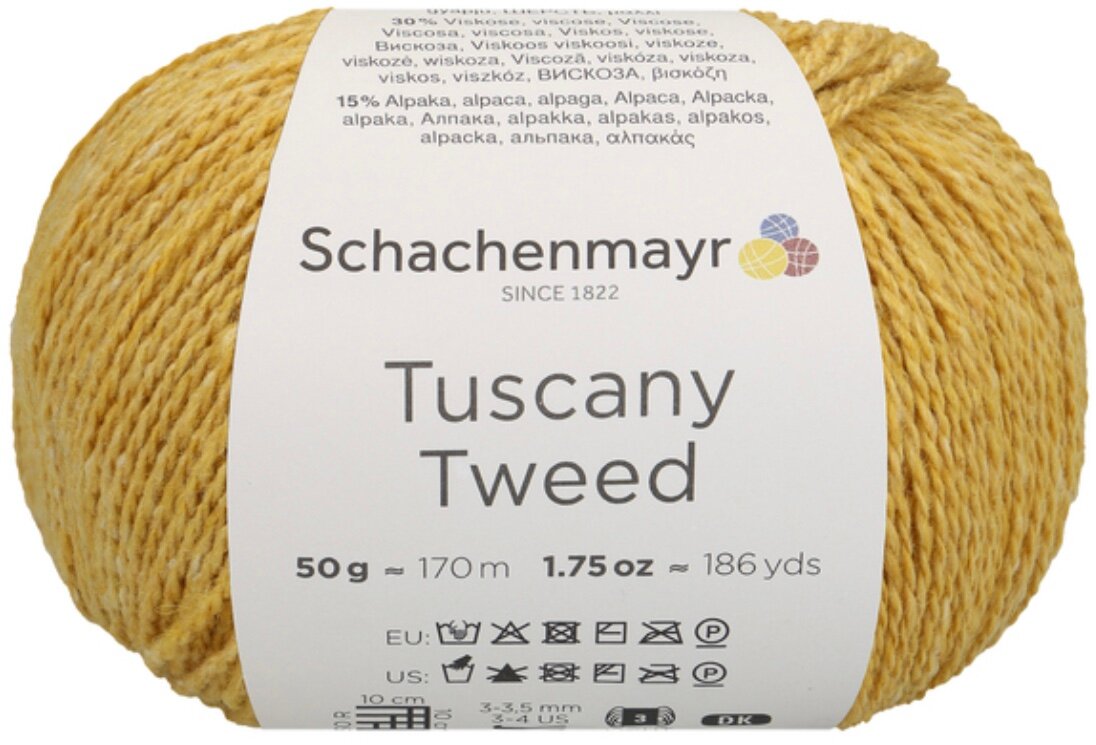 Tuscany Tweed /Таскани Твид/ пряжа Schachenmayr, MEZ, 9807002 (00025, sonne (солнце), желтый)