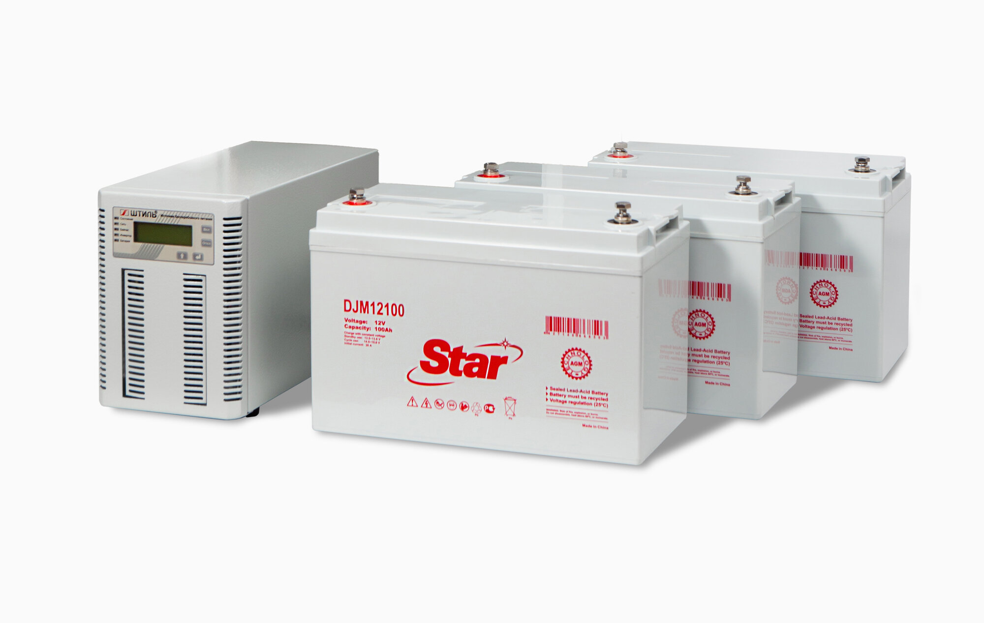 Комплект ИБП Штиль ST1101L (1000 ВА/900 Вт) c АБ до 4 часов автономной работы, без стеллажа