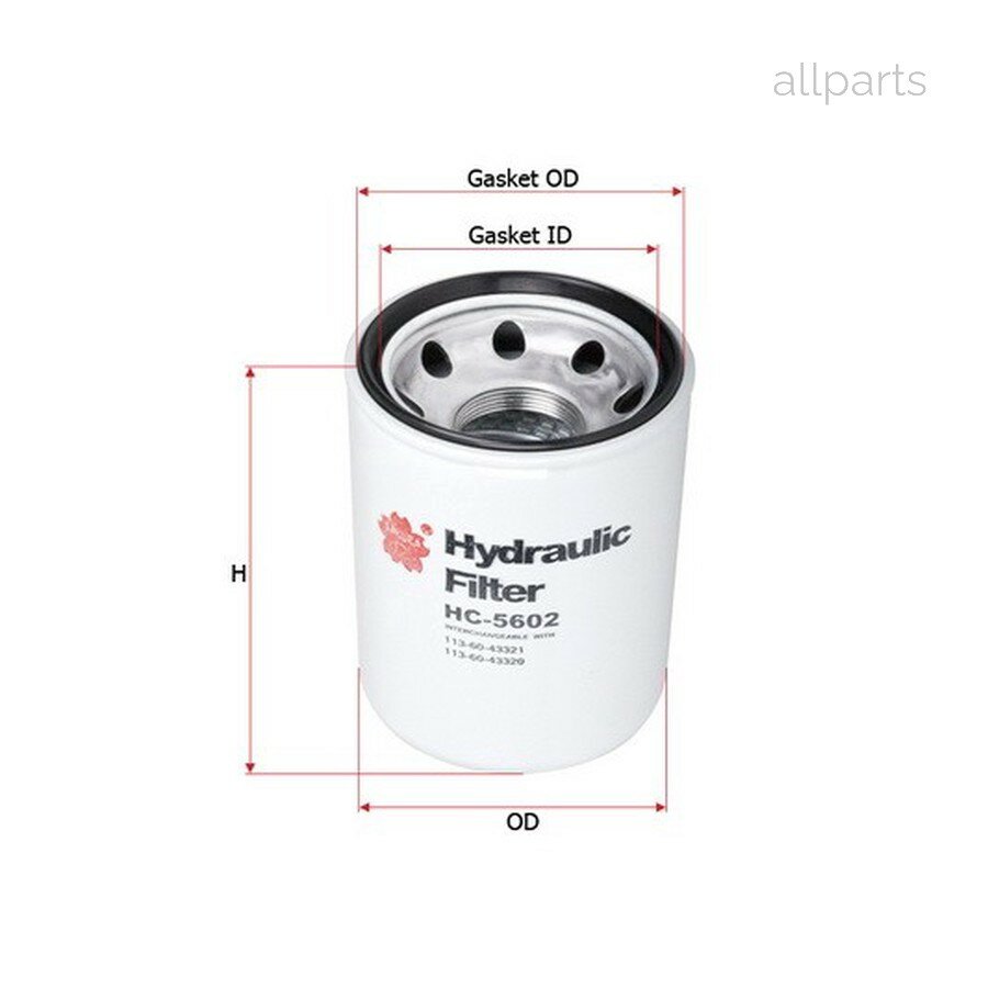 SAKURA HC5602 Sakura Фильтр гидравлический HC5602