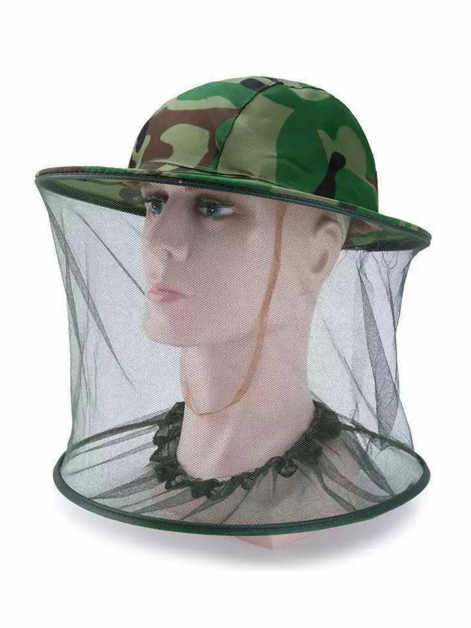 Панама, мужская, Breathable, для рыбалки, охоты, размер 58, цвет хаки, камуфляж — фото 1