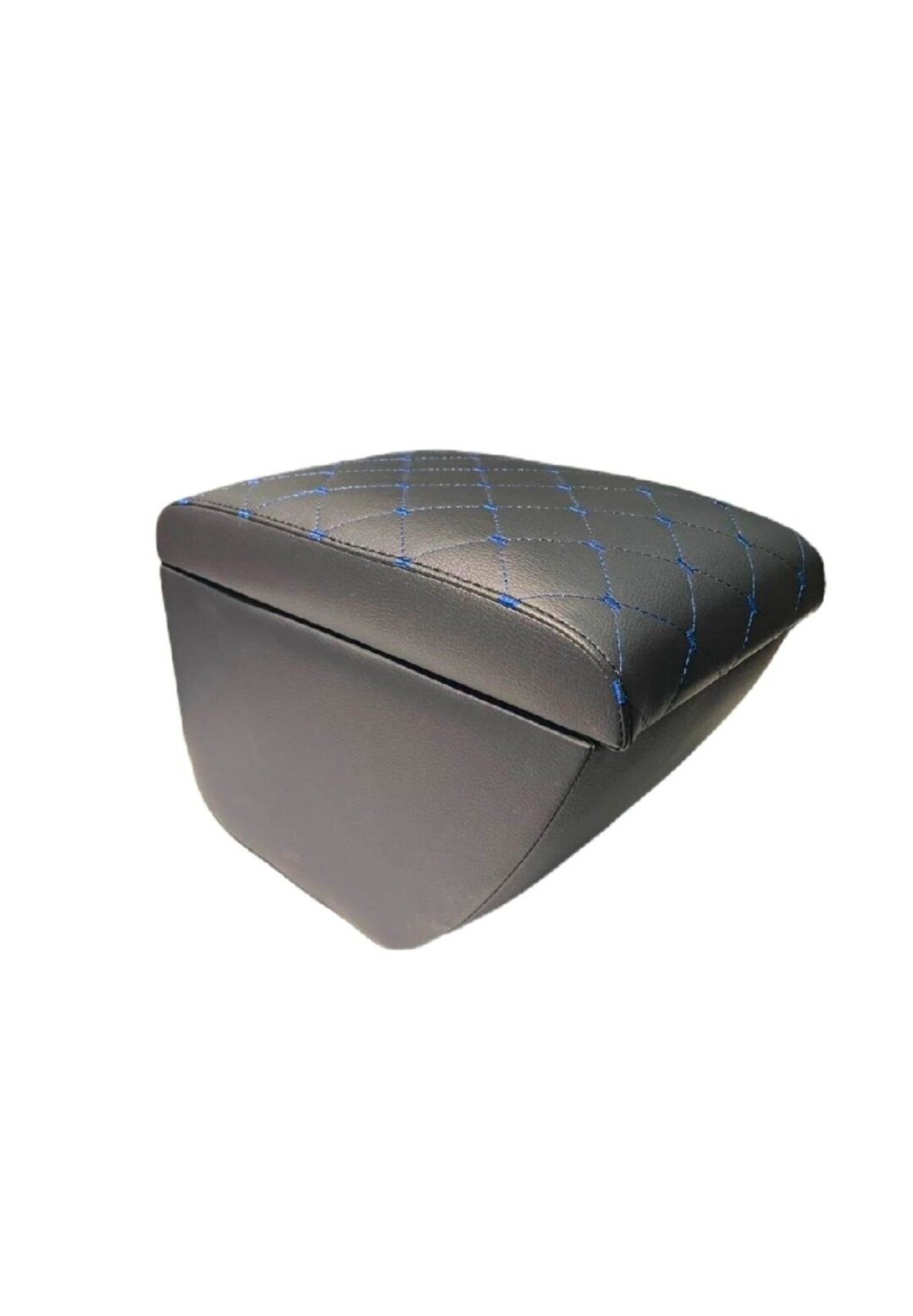 Подлокотник Hyundai i30/Хёндай ай30 (2007-2012) эко-кожа ромб синий/лёгкая установка