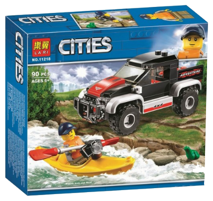 Конструктор Сити "Сплав на байдарке" 90 деталей 11218