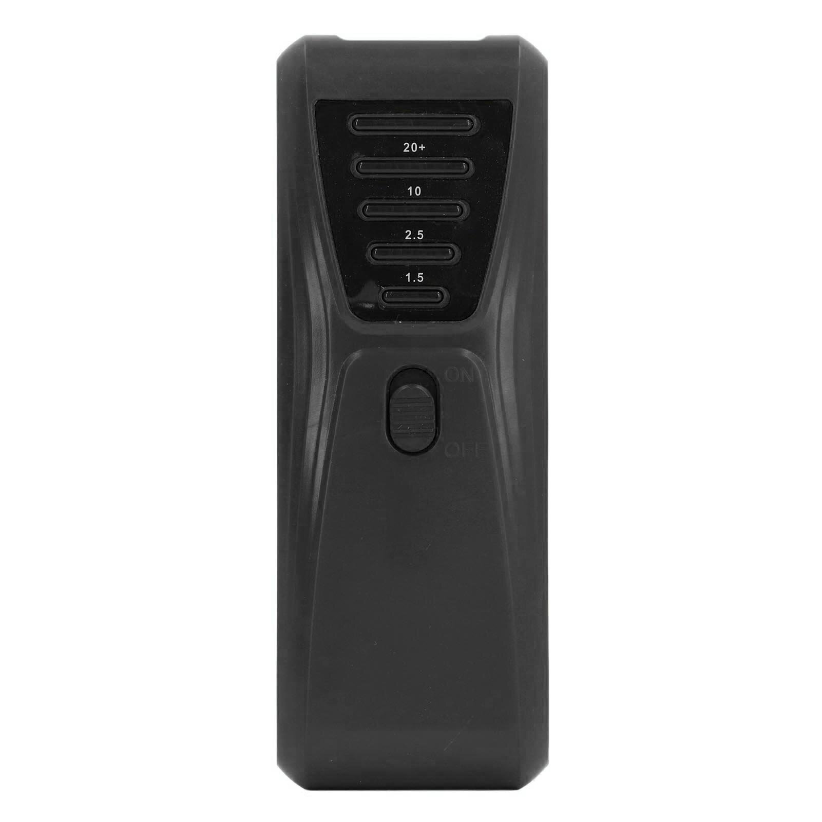 Детектор магнитного поля с 5 цветными светодиодными индикаторами, тестер электромагнитного излучения, измеритель ЭМП, черный.