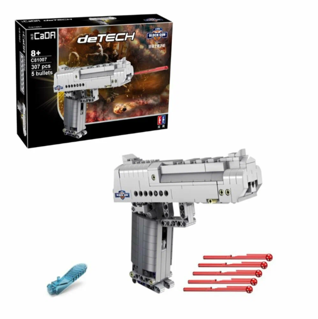 Конструктор Double E CaDA deTECH C81007W Пистолет Desert Eagle, 307 дет.