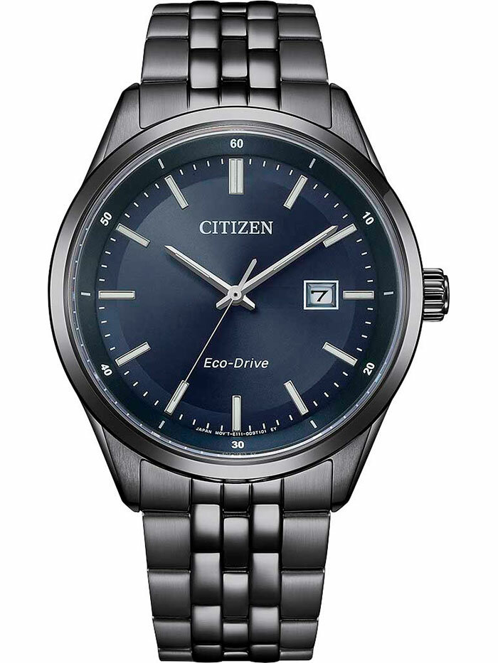 Наручные часы CITIZEN Eco-Drive, черный, серый, синий — фото 1