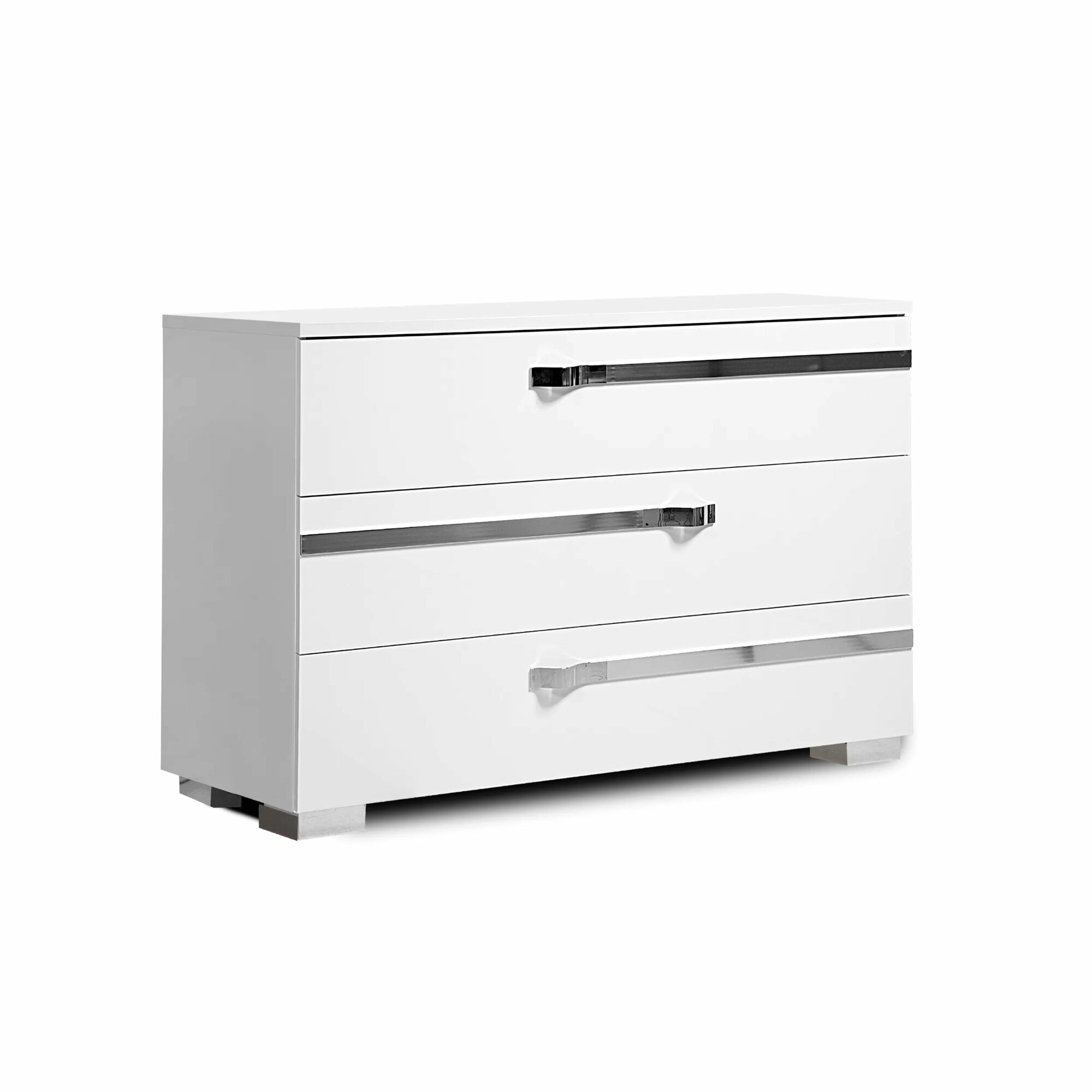 Комод для белья белый 3 ящика, Слониммебель